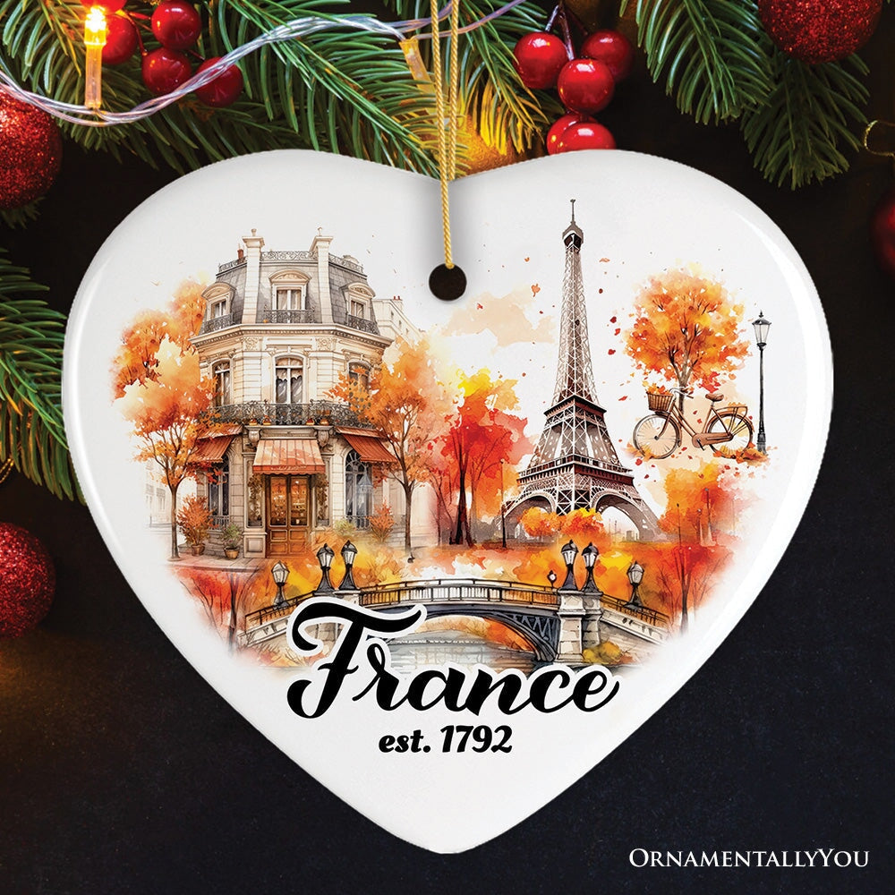 Majestic Vintage Fall Themed France Christmas Ornament, French Souveni ...