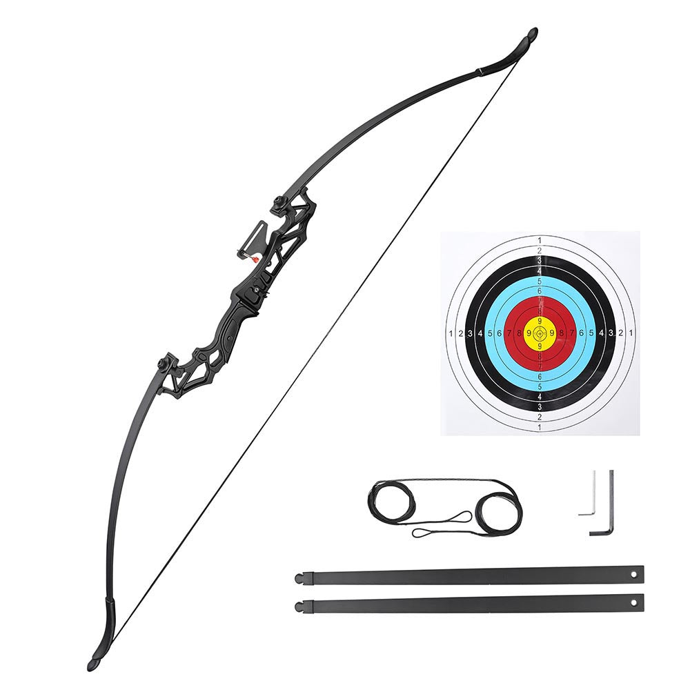 Yescom Recurve Bow Kit Longbow Right Hand 53in 40lbs – Silicon Power ...
