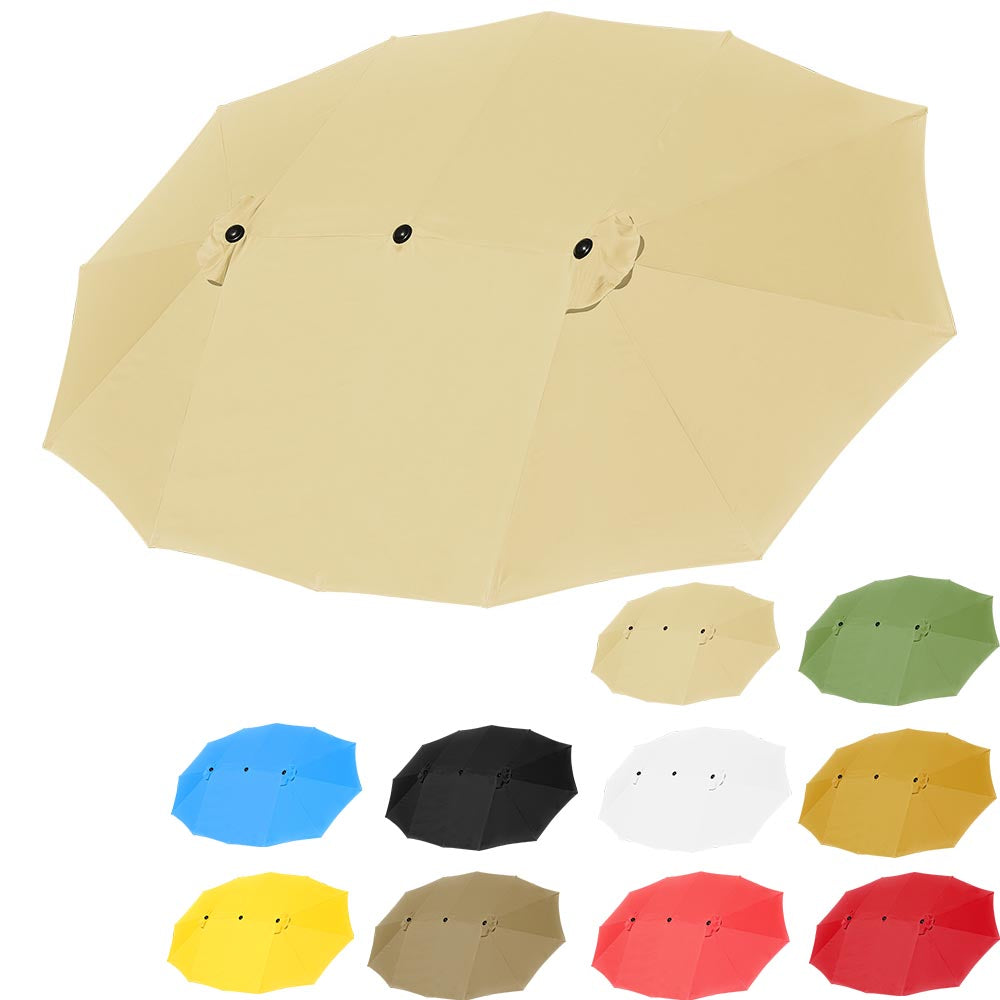 Yescom Umbrella Replacement Canopy 15x9ft 12-Rib Rectangle – Silicon ...