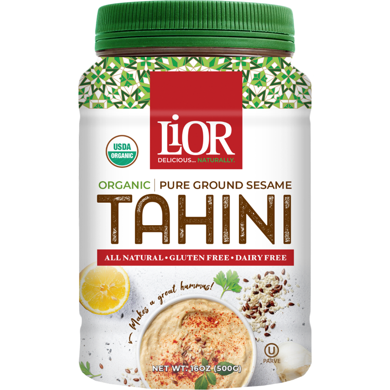 Pure Stone Ground Sesame Butter | USDA Organic Tahini | 16 oz | LiOR ...
