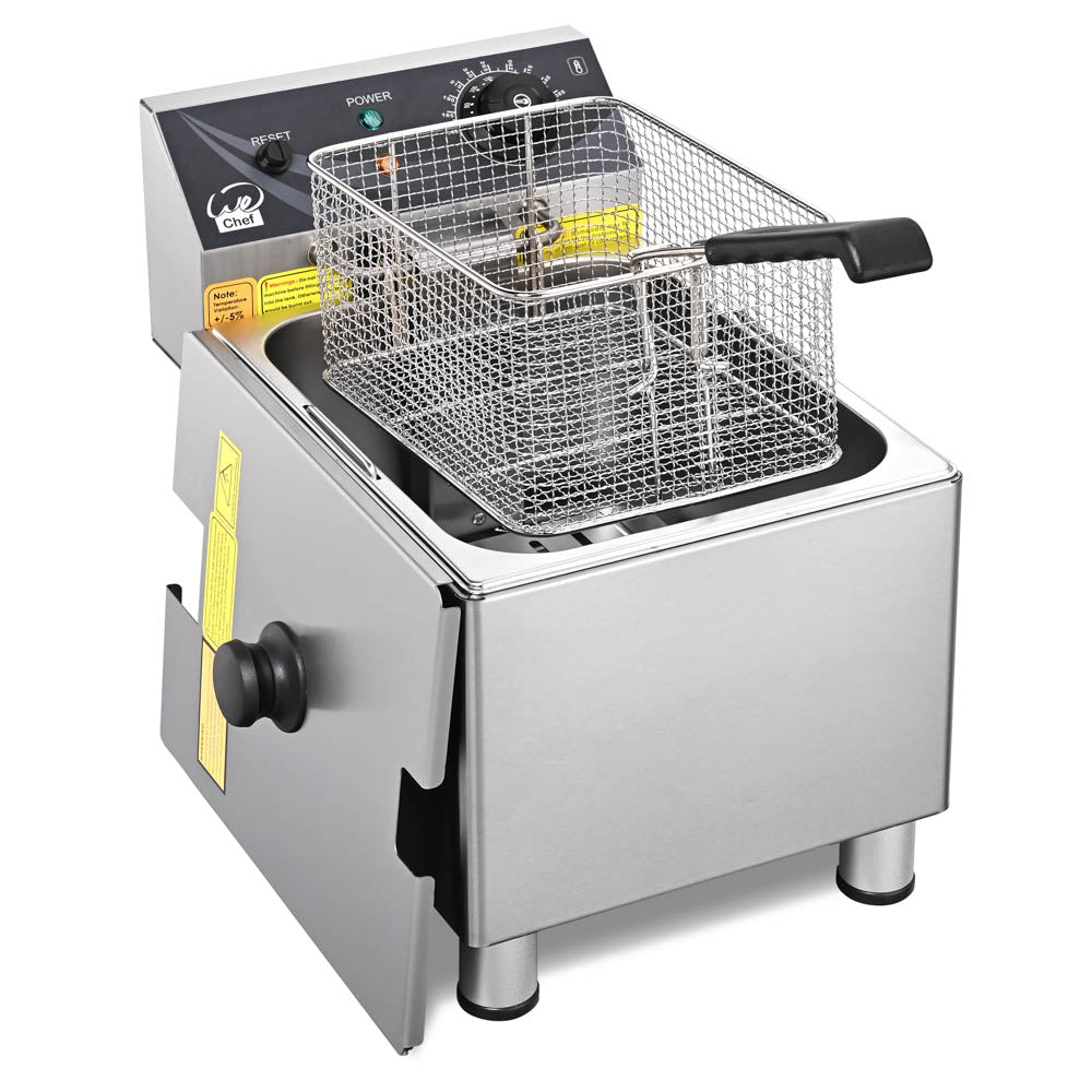 WeChef 12.7QT Deep Fryer with Basket Stainless Steel Fish Fryer ...