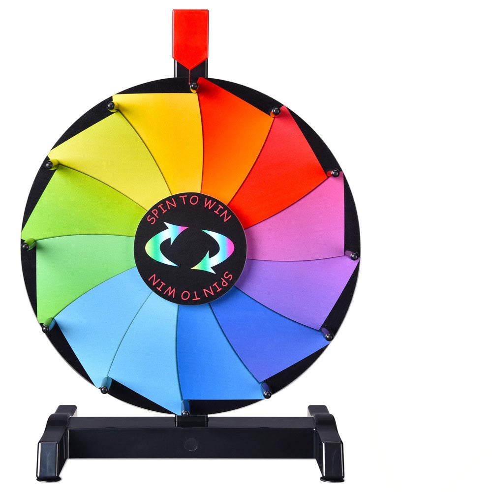 WinSpin 12" Wall Mounted and Tabletop Prize Wheel 12 Slots – Silicon ...