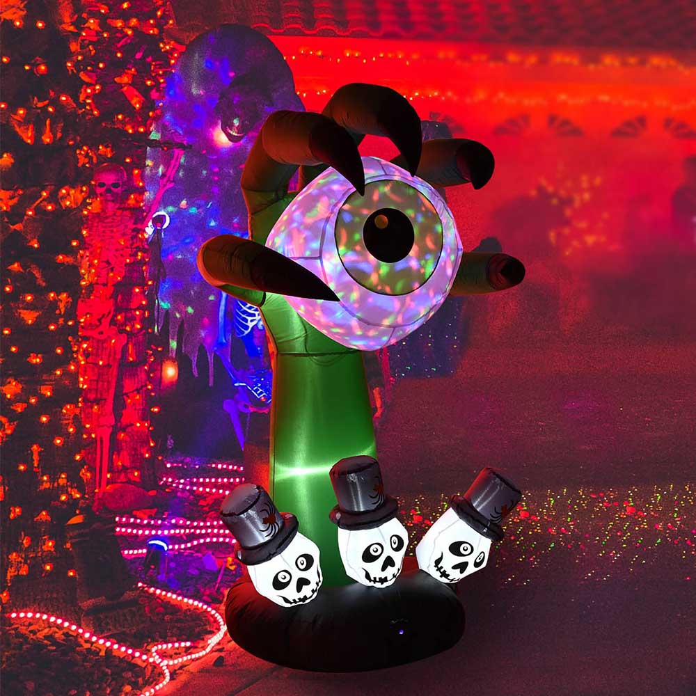Yescom Inflatable Monster Hand Eyeball Motion Activated Sound – Silicon ...