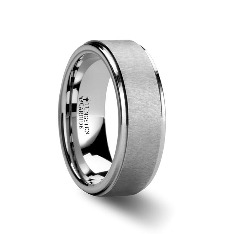 BROOKLYN Raised Etched Finish Tungsten Ring - 8mm – Silicon Power Store ...