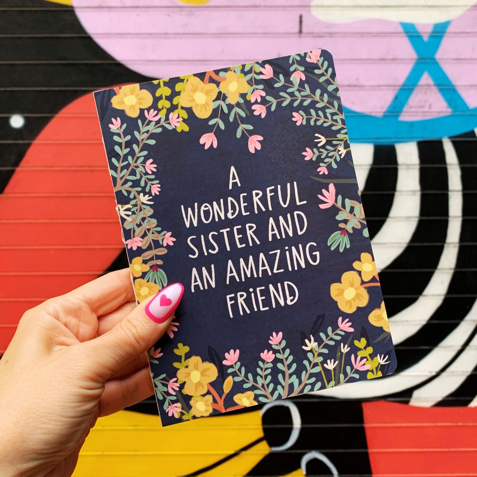 A Wonderful Sister and An Amazing Friend Double-Sided Journal – Silicon ...