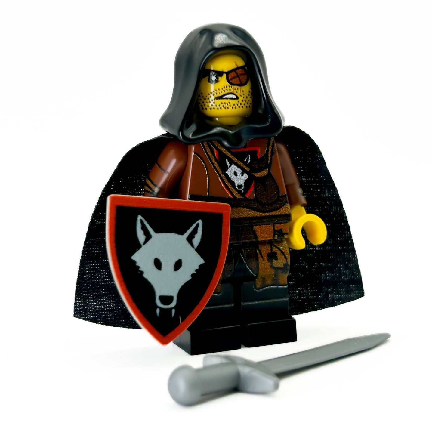 Wolfpack Leader Custom Minifig made using LEGO parts - B3 Customs ...