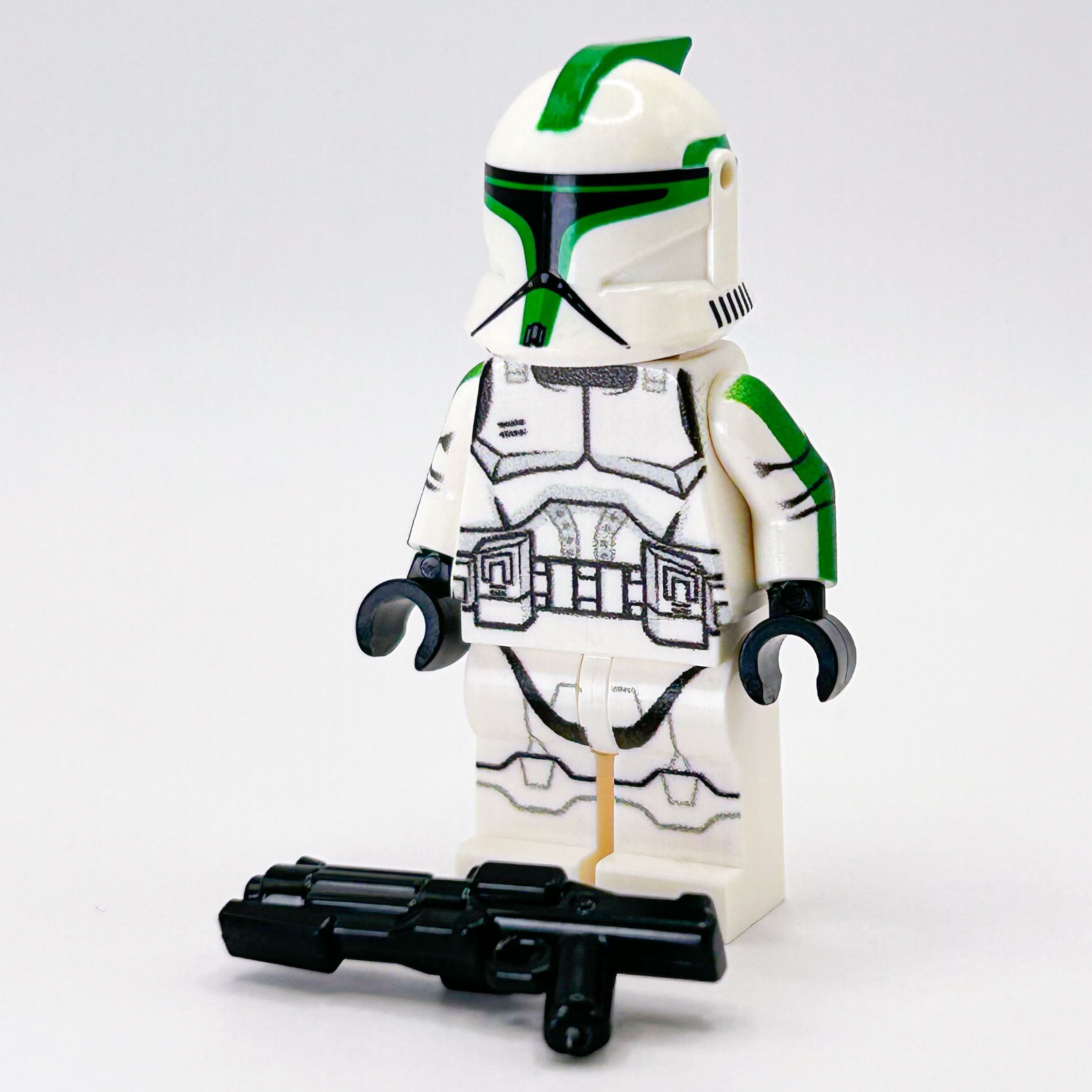Custom 41st Clone Trooper (Green, Phase 1) Minifig - B3 Customs ...
