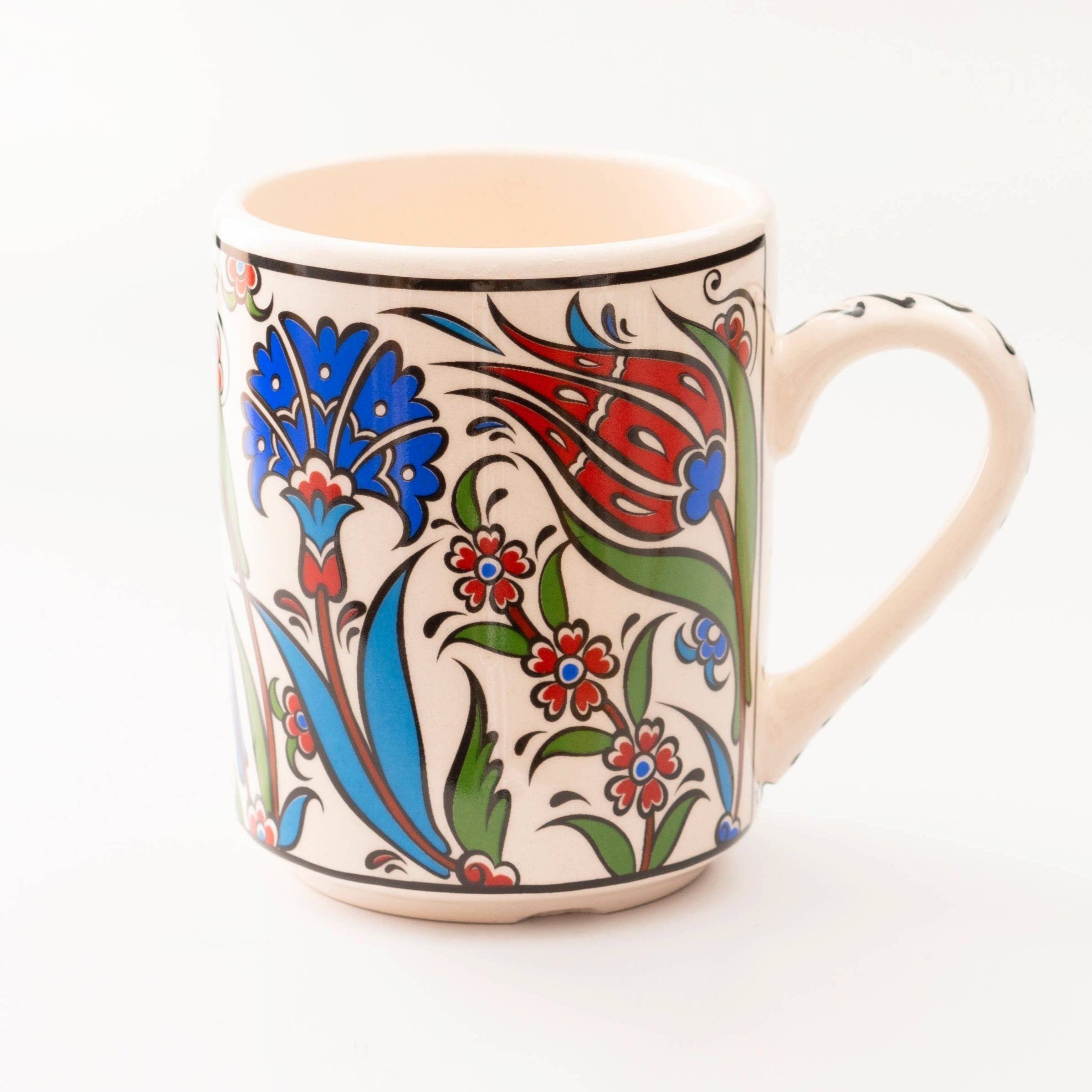 Handmade in Türkiye Ceramic Botanical Mugs - 9 Styles, Mix and Match ...