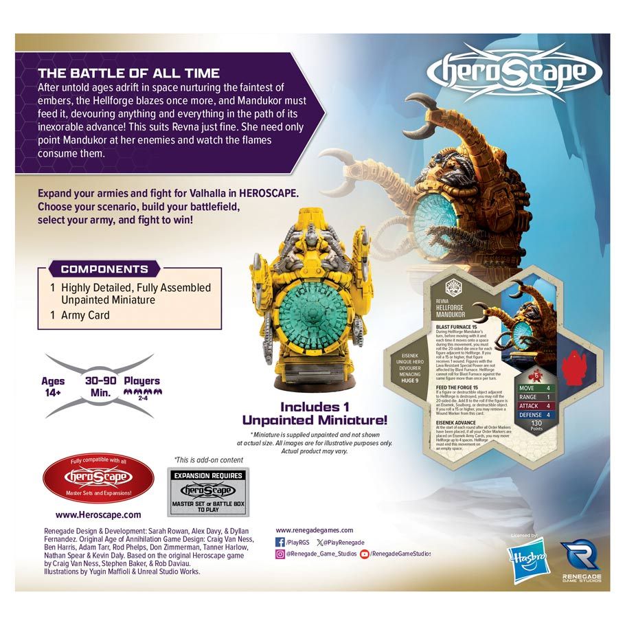 Heroscape: Rising Tide - Hellforge Mandukor Army Expansion