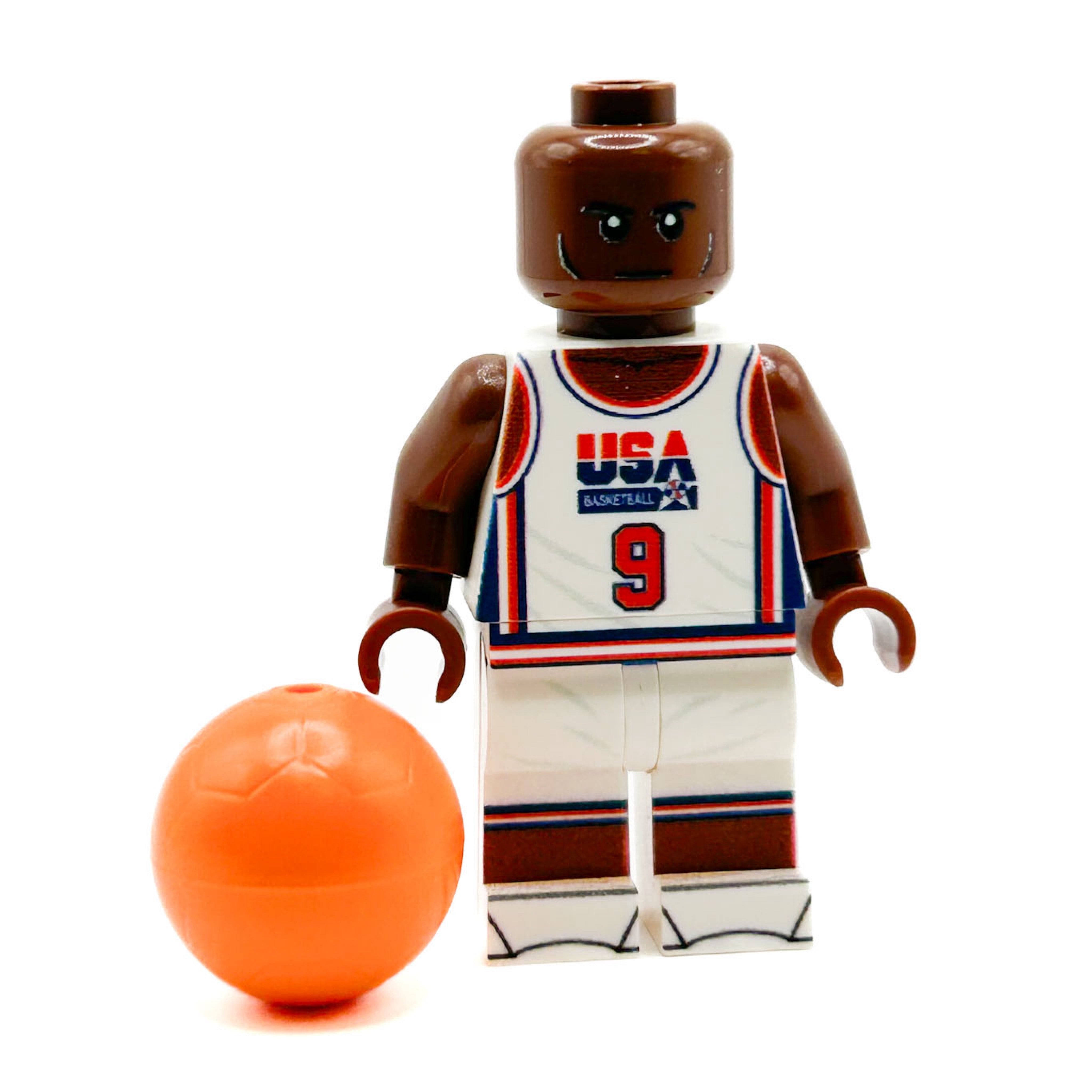 MJ #9 USA Olympics Basketball Player Minifig made using LEGO parts - B
