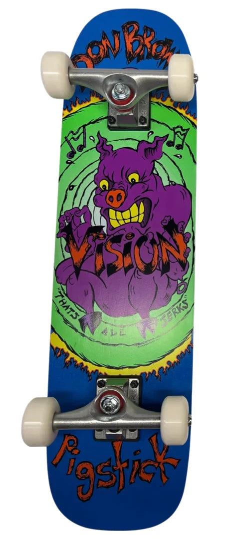 Vision Don Brown Pig Stick OG Reissue 7.25" Complete Skateboard ...