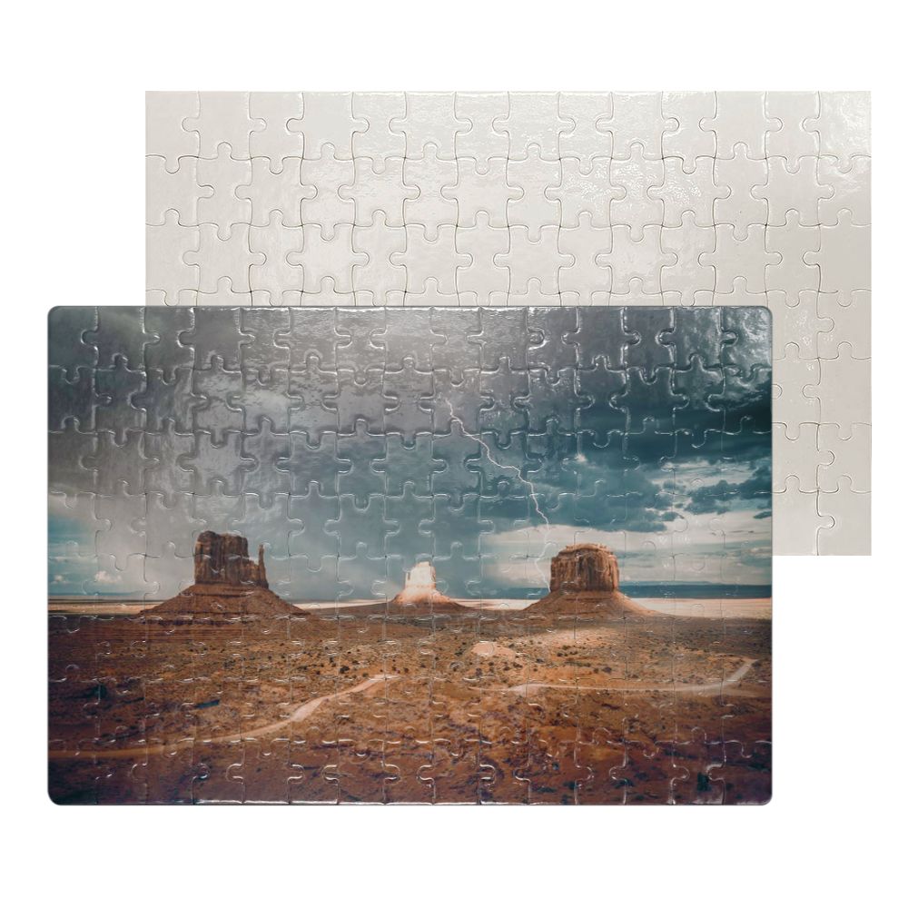 Sublimation A4 jigsaw Puzzle Blanks | White Glossy 98 Pieces | 8x11.5 ...