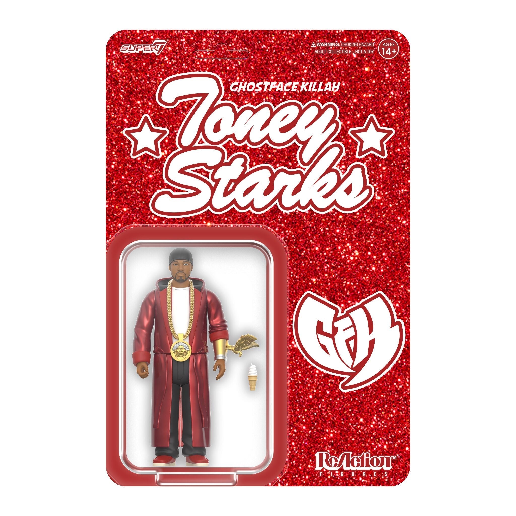 Super7 x Wu-Tang Ghostface Killah (TONEY STARKS) ReAction Figure ...
