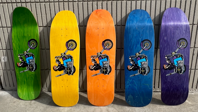 Prime Marc McKee Sticker-O-Rama "Easy Rider" Skateboard Deck – Silicon ...