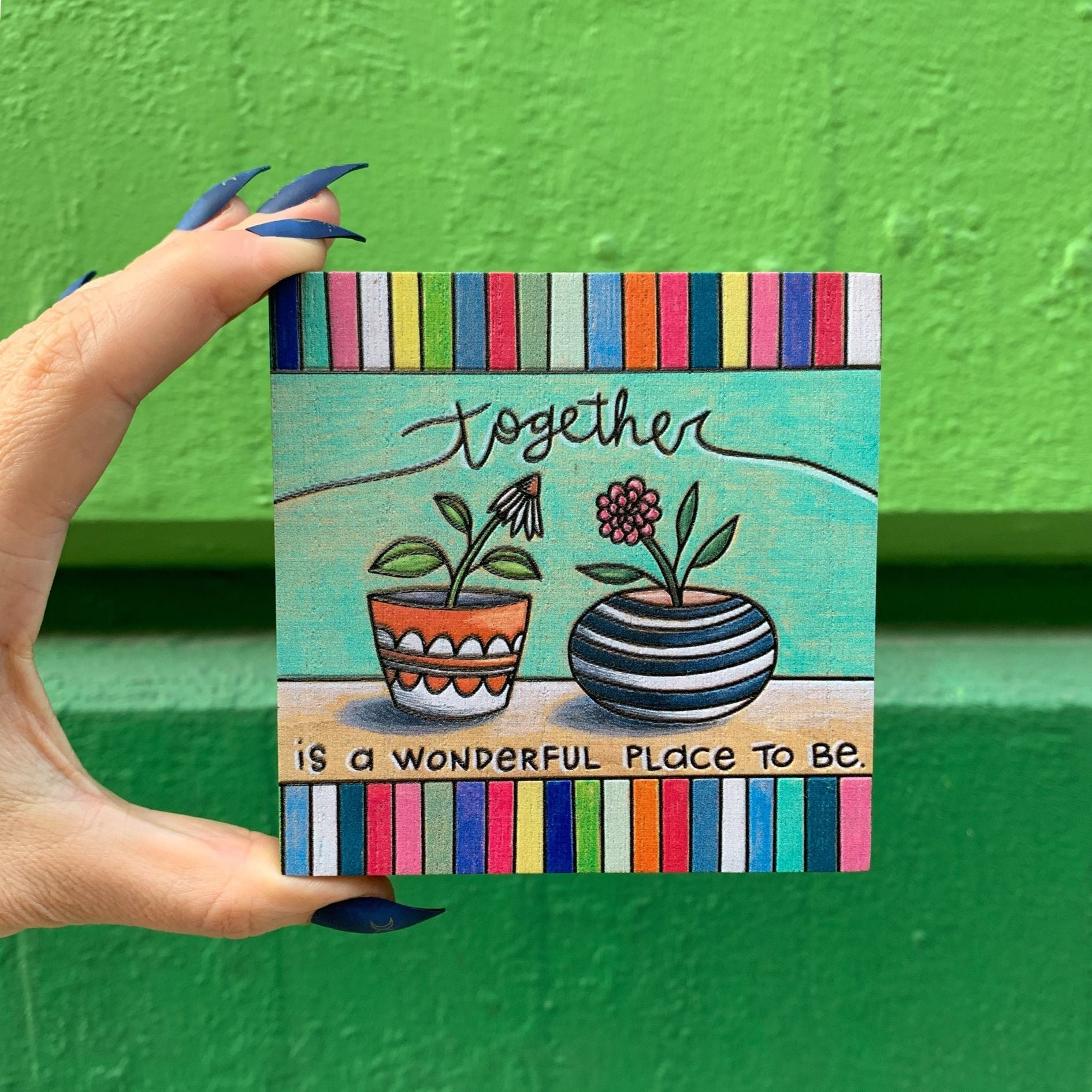 Together Is A Wonderful Place To Be Inspo Block Sign | Woodburned Plan ...