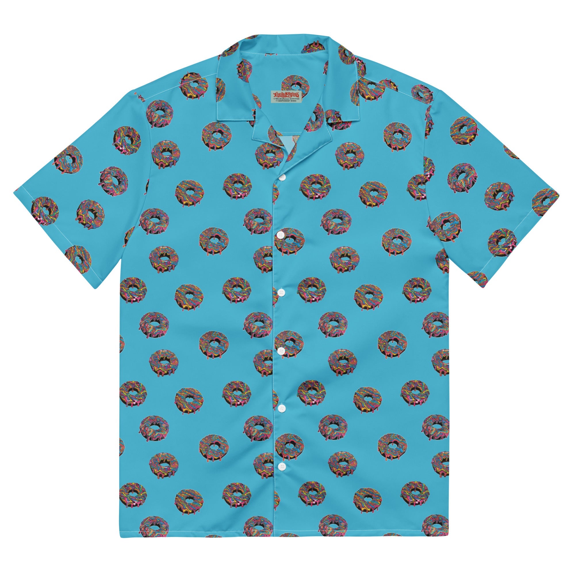 Psychedelic Donut Button Up Shirt – Silicon Power Store (US)