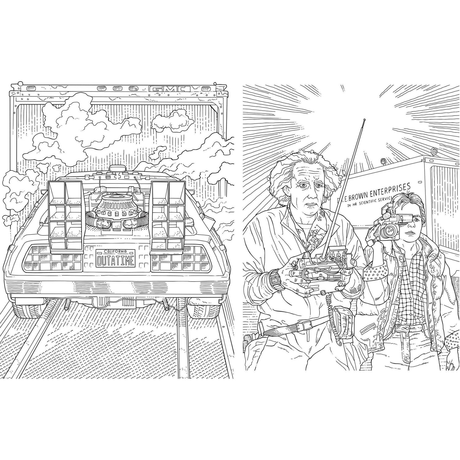 'Back to the Future: The Official Coloring Book' – Silicon Power Store (US)