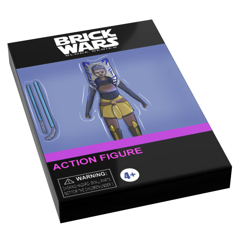 Ahsoka Action Figure (Blox Series) Tile (2x3) made from LEGO parts ...