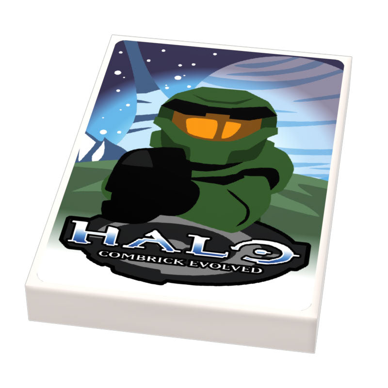 HALO: Bricks Evolved Video Game Cover (2x3 Tile) made using LEGO part