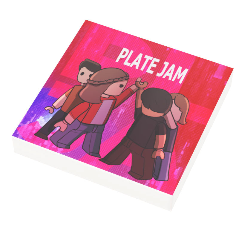 Tile Jam, Ten Custom Music Album Cover (2x2 Tile) made using LEGO part ...