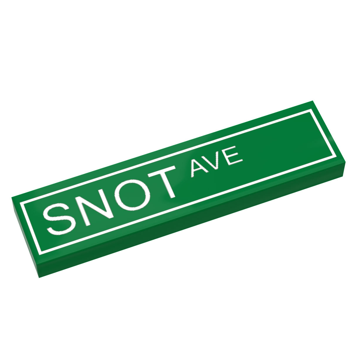 SNOT Ave Street Sign made with LEGO part (1x4 Tile) - B3 Customs ...