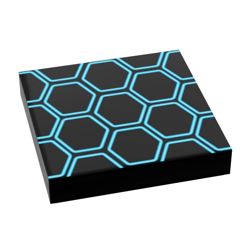BLOK Lightcyle Honeycomb Grid Flooring / Wallpaper 2x2 Tile - B3 Custo ...