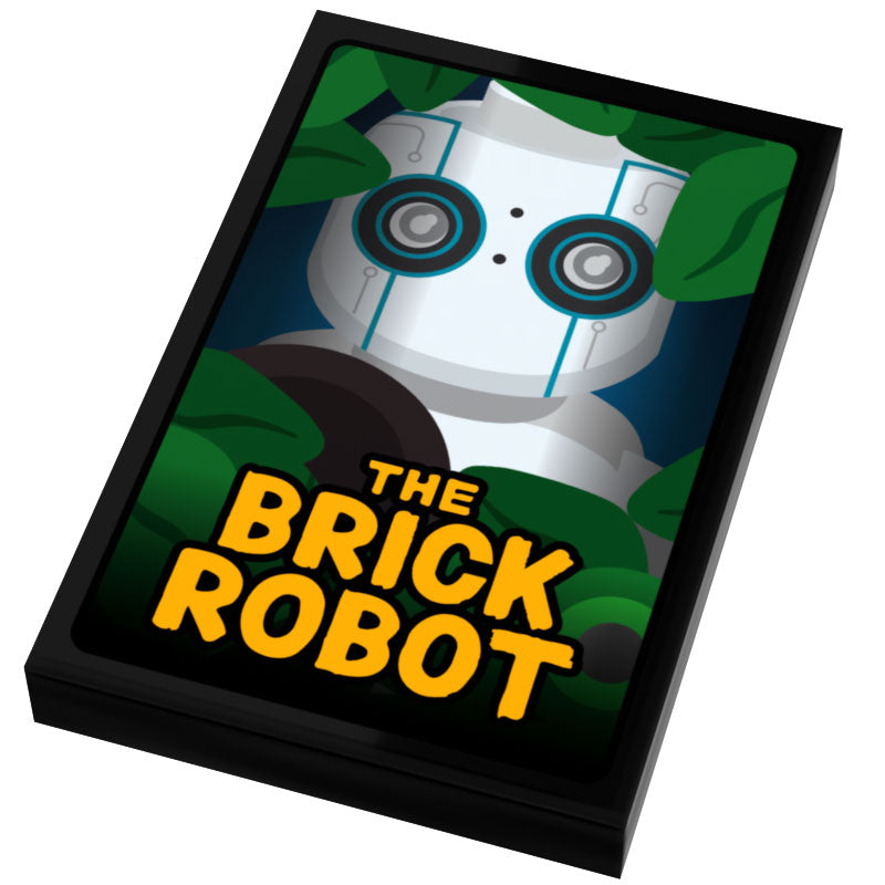 The Brick Robot Movie Cover (2x3 Tile) made using LEGO parts – Silicon ...