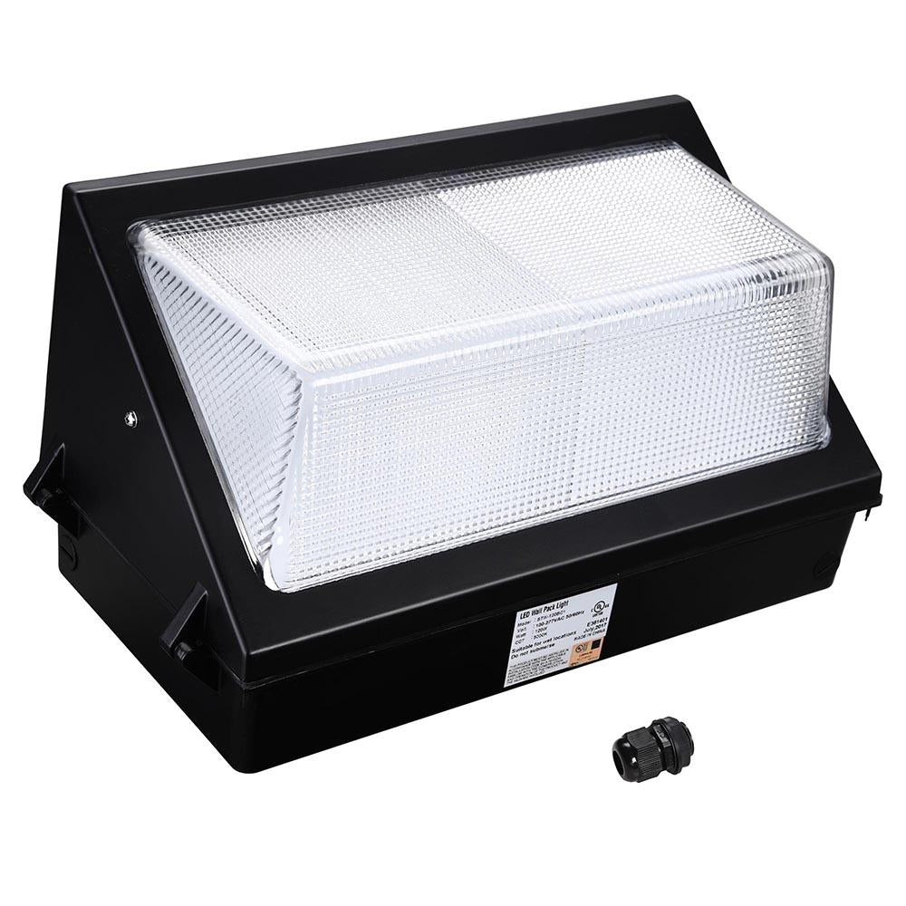 Yescom 120w Outdoor LED Wall Pack Light Fixture 12000lm 5000K UL Liste ...