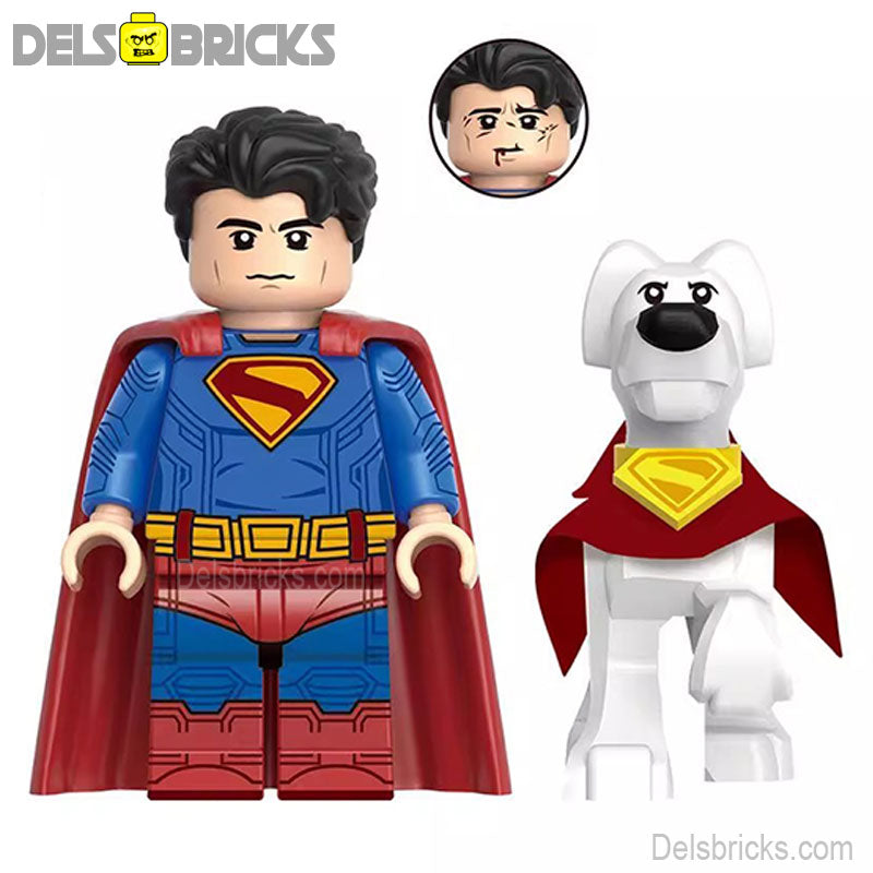 Superman & Krypto NEW Superman Movie 2025 Lego Minifigures Custom Toys ...