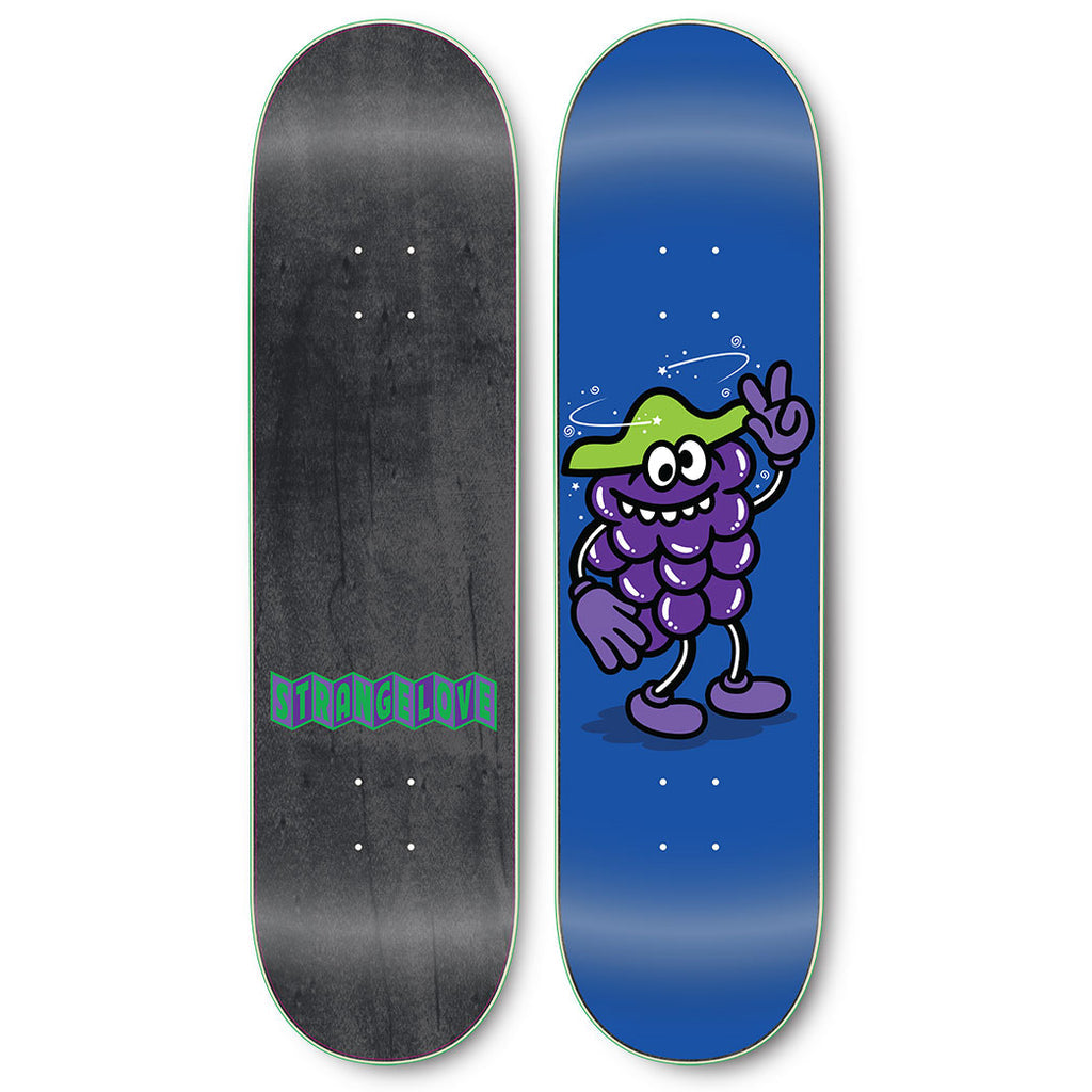STRANGELOVE Goofy Grape - Flocked Blue 8.5" Skateboard Deck – Silicon ...