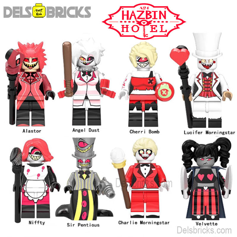Hazbin Hotel Set of 8 Best Lego Minifigures Custom Toys – Silicon Power ...