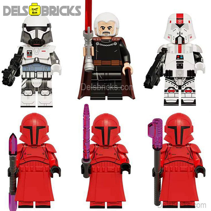 Count Dooku Set of 6 Lego Star Wars Minifigures Custom Toys – Silicon ...