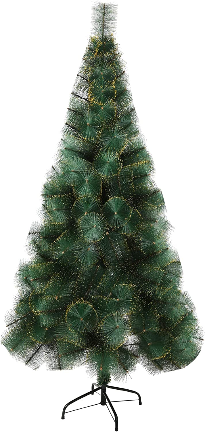 6' Classic Pine Needle Tree Encrypted Artificial Christmas Tree Natura ...