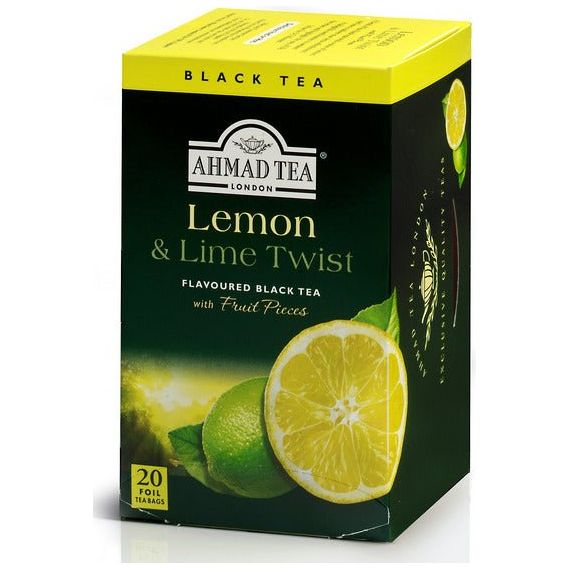 Lemon & Lime Twist - Black Tea | 20' Tea Bags | Ahmad Tea – Silicon ...