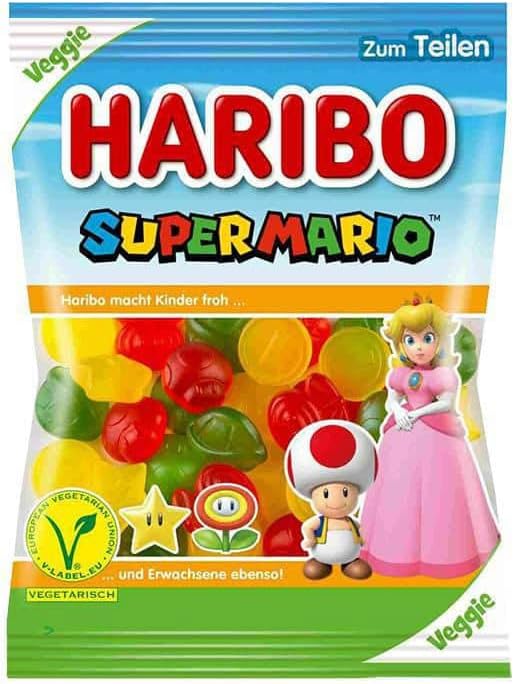 Haribo Super Mario Veggie Gummies (175g) (Germany) – Silicon Power ...
