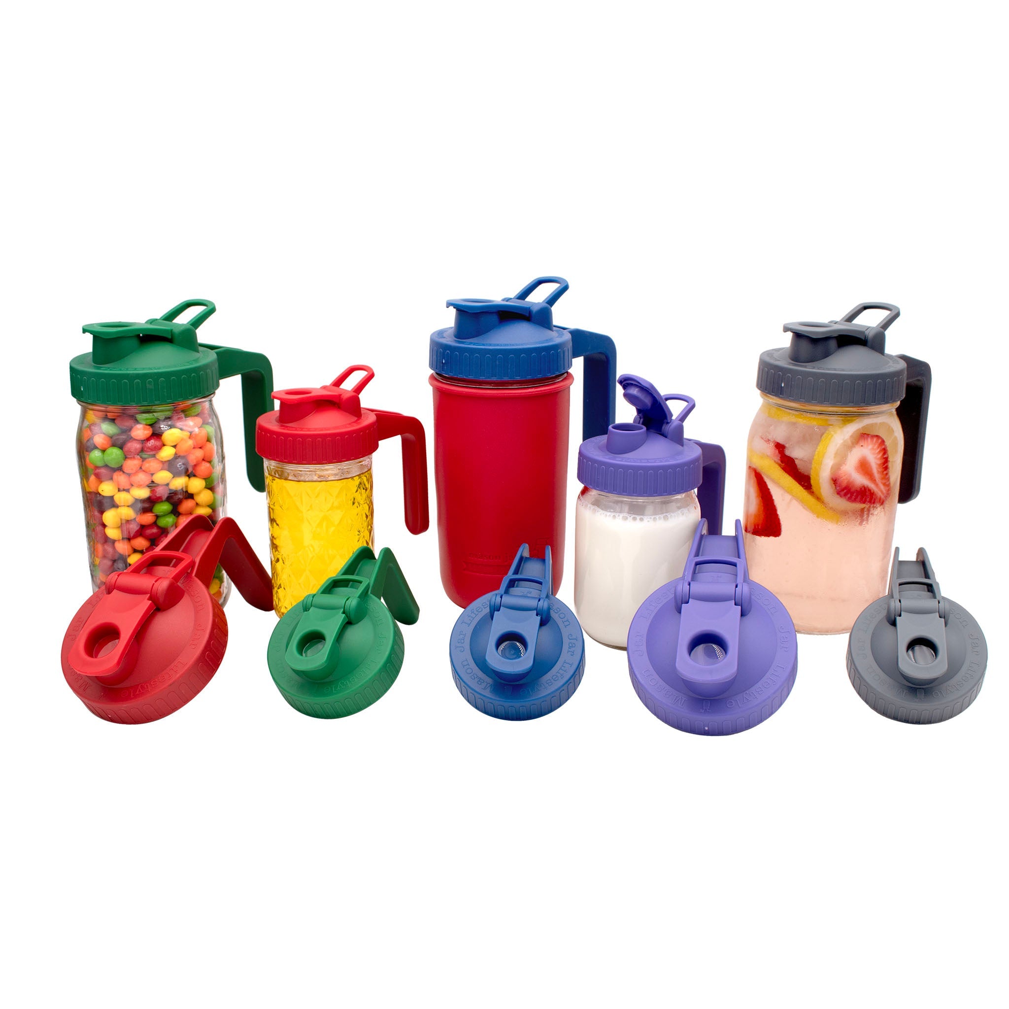 Pour & Store Pitcher Lid with Handle for Mason Jars – Silicon Power ...