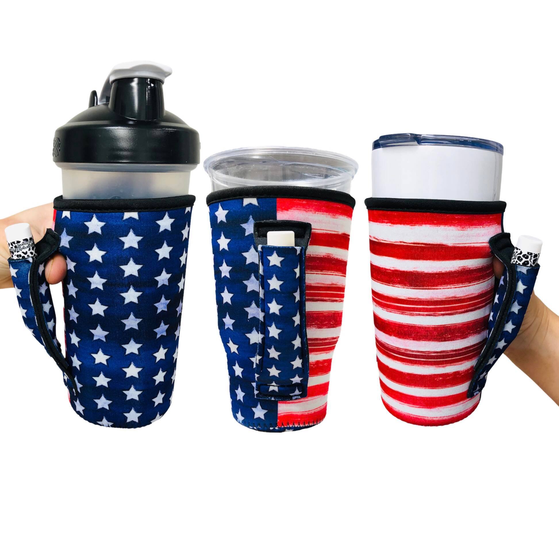 Merica 20oz Large Coffee / Tea / Tumbler Handler™ – Silicon Power Store ...