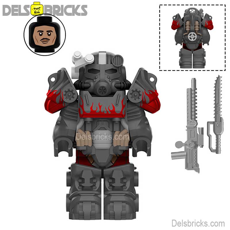 Fallout T60 Power Armor Lego Minifigures Custom video Game Toys 2-3 ...
