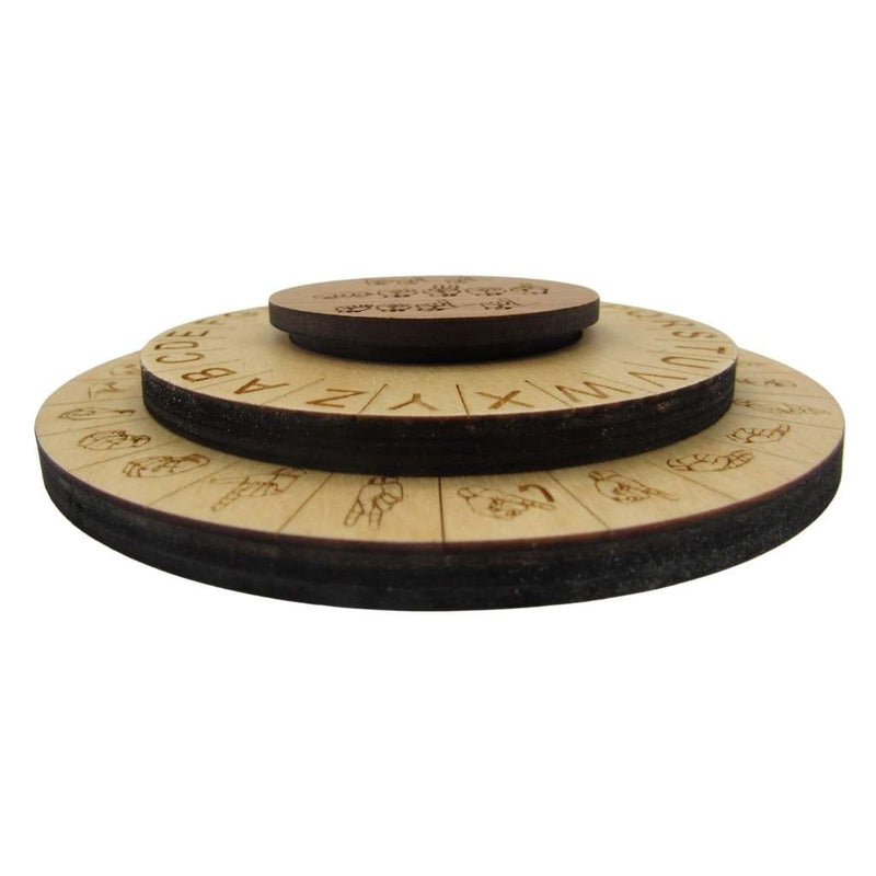 Sign Language Cipher Wheel - ASL Decoder Disk Escape Room Prop