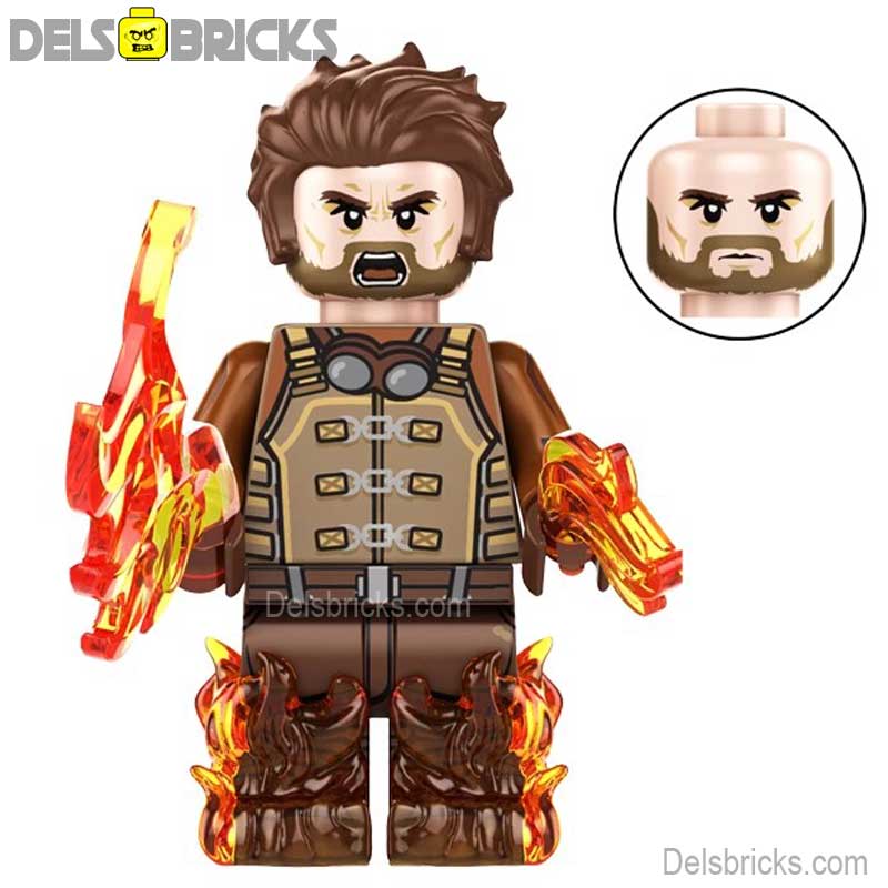 Pyro from Deadpool & Wolverine Movie Lego Minifigures Custom Toys ...