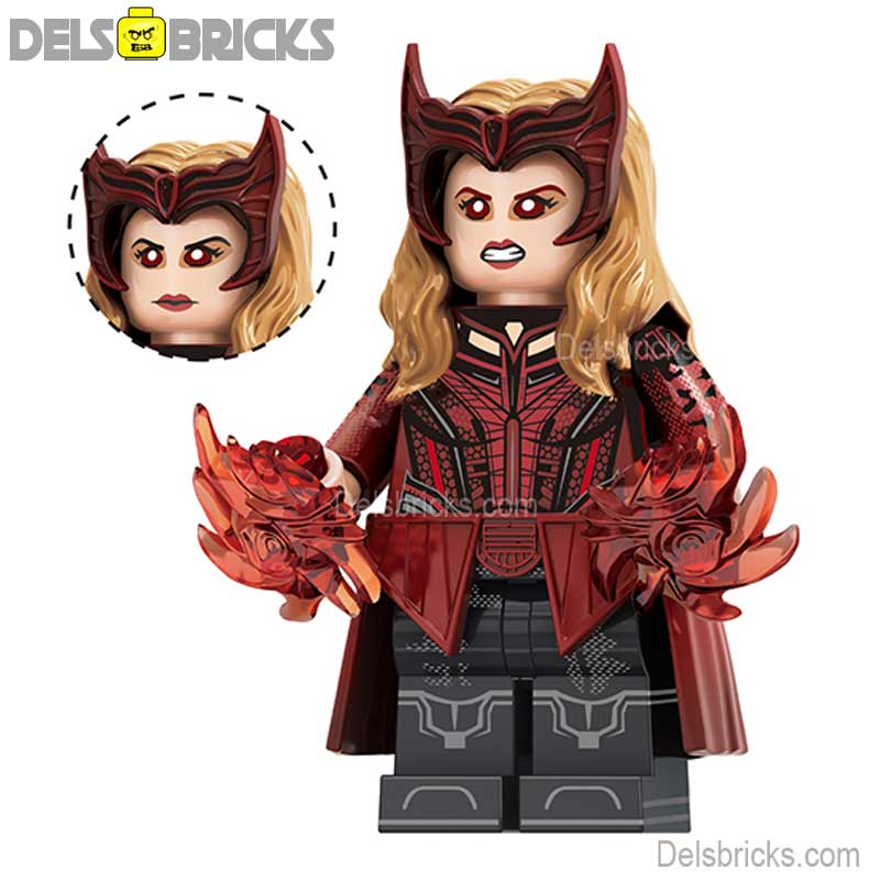 Scarlet Witch Wanda Maximoff Lego Minifigures Custom Toys – Silicon ...