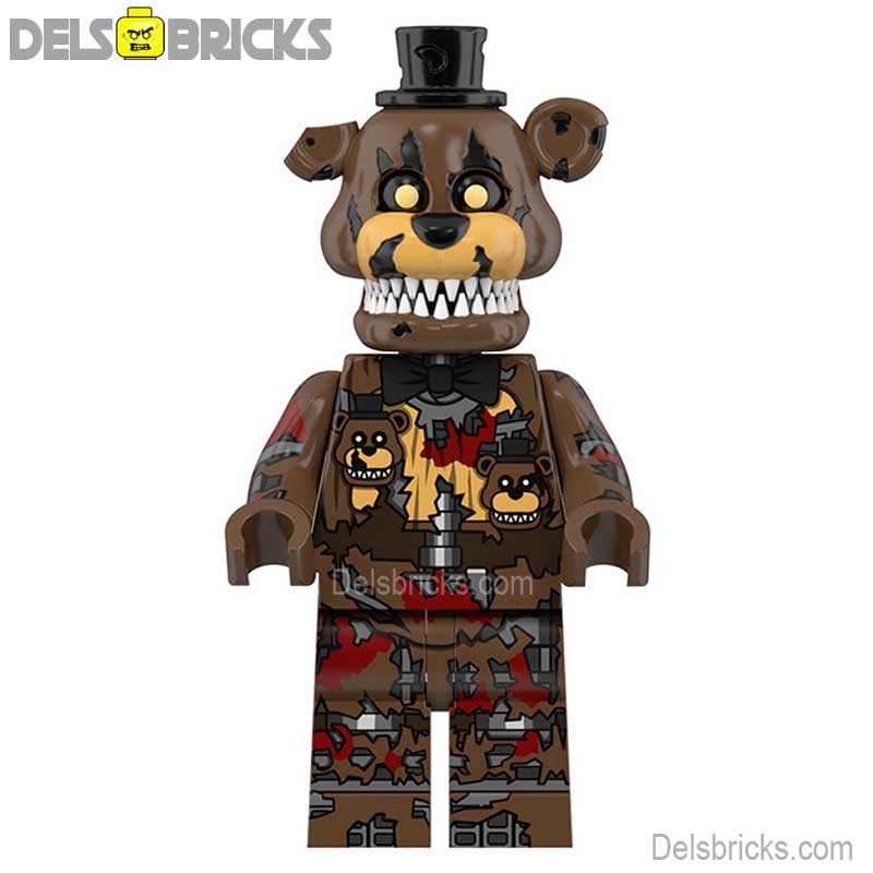Five Nights At Freddys Nightmare Freddy Lego Minifigures custom toys ...