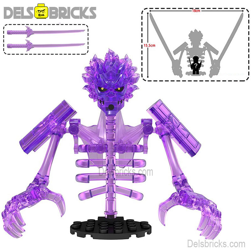 Naruto large Susanoo Sasuke Big Lego Anime Minifigures Custom Toys 4 ...